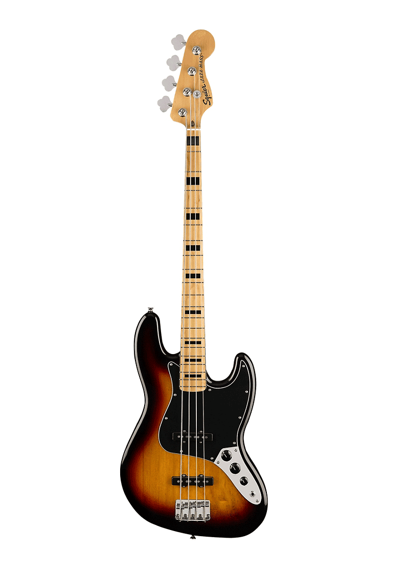 Squier Classic Vibe 70's Jazz Bass Maple Fingerboard 4 Strings - Music ...